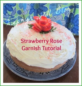 How to Make a Beautiful Strawberry “Rose” Garnish