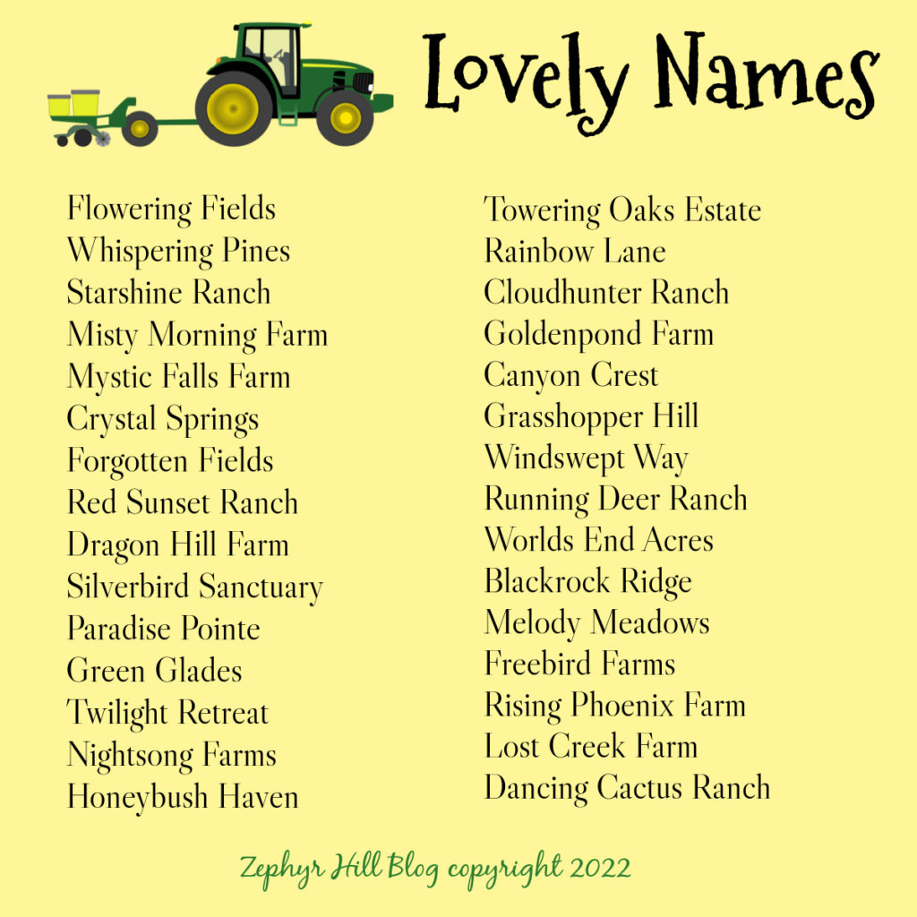 How To Name Your Farm Or Ranch 2022 